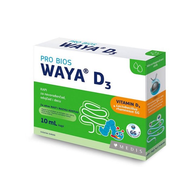 WAYA D3 probiotske kapi za decu, 10ml