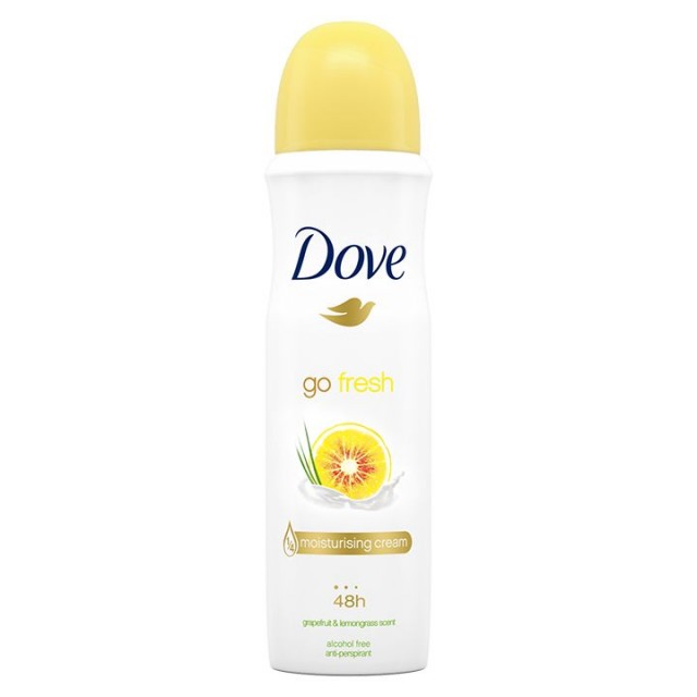 DOVE GO FRESH LEMONGRASS dezodorans sprej, 150ml