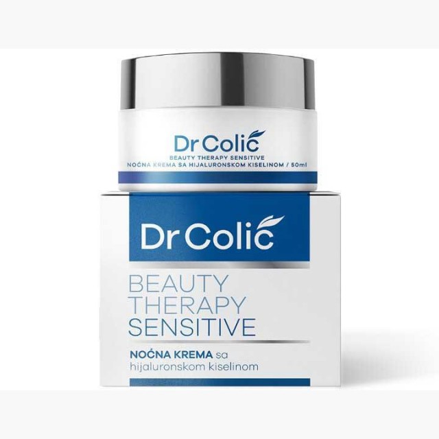 DR COLIĆ BEAUTY THERAPY SENSITIVE noćna krema sa hijaluronskom kiselinom, 50ml