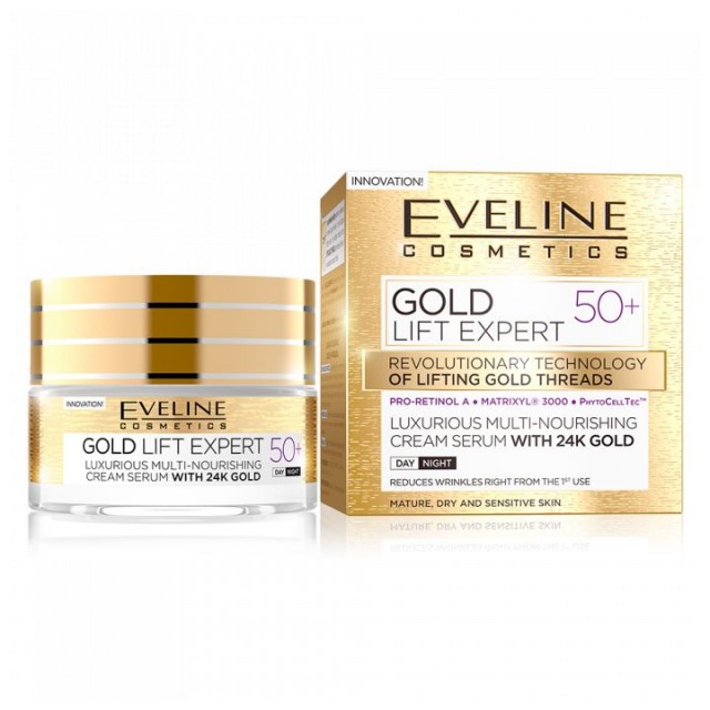 EVELINE GOLD LIFT EXPERT 50+ krema, 50ml