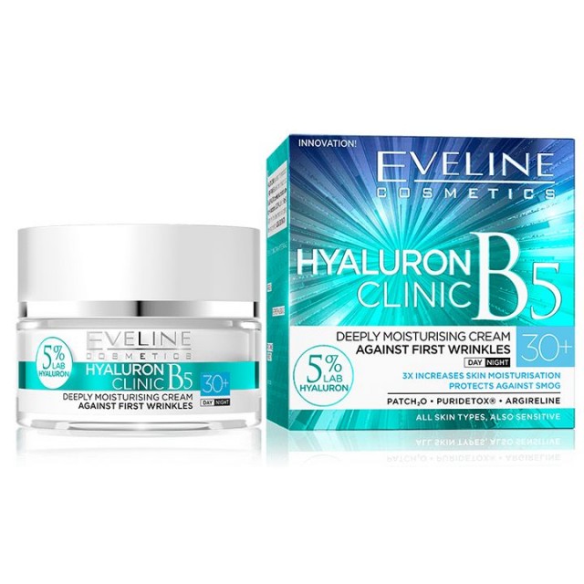 EVELINE HYALURON CLINIC 30+ krema, 50ml