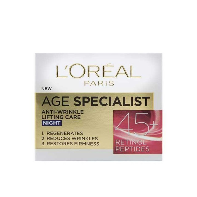 LOREAL AGE SPECIALIST 45+ noćna krema, 50ml