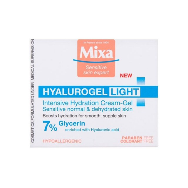 MIXA HYALUROGEL LIGHT krema, 50ml