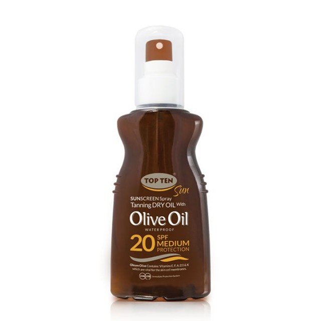 TOP TEN OLIVE OIL SPF20 suvo ulje za tamnjenje, 180ml