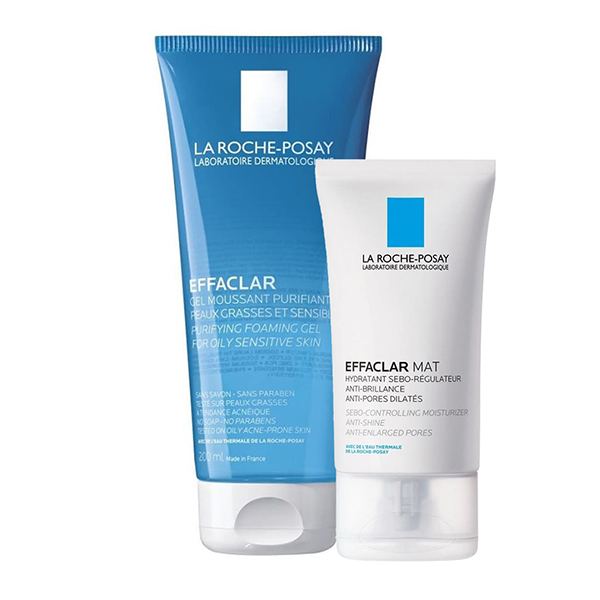 Effaclar gel za čišćenje lica 200ml + Effaclar Mat krema 40ml