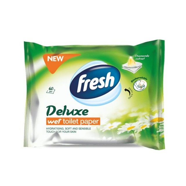 FRESH DELUXE vlažni toalet papir, 60kom