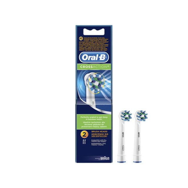 ORAL B POWER REFILL CROSS ACTION 2S zamenske glave, 2kom