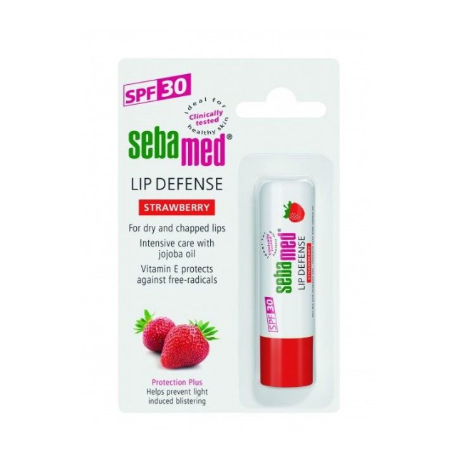 SEBAMED SPF30 balzam sa ukusom jagode, 4.8g