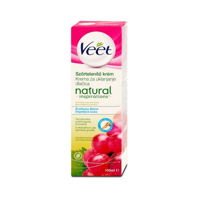 VEET NATURAL krema za depilaciju osetljive kože, 100ml