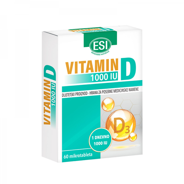 Vitamin D3 1000IU 60 mikrotableta