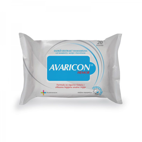 Avaricon Hemor vlažne maramice protiv hemoroida 20 kom