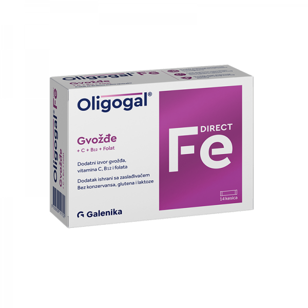 Oligogal Fe Direct (Gvožđe + C + B12 + Folat) 14 kesica