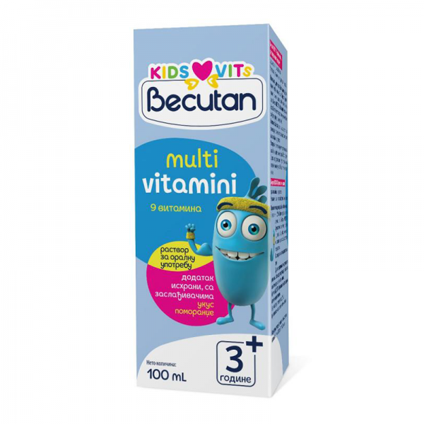 Becutan Kids Vits Multivitaminski sirup 100ml