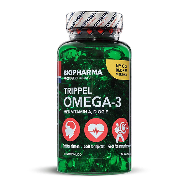 Norveške Trippel Omega-3 kapsule (144 soft gel kapsula)