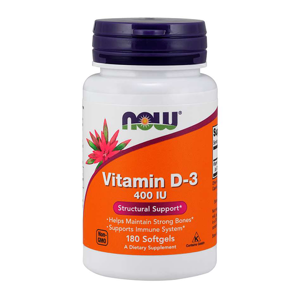 Now Vitamin D3 400ij 180 kapsula