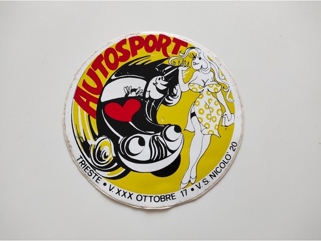 Autosport Trieste retro nalepnica