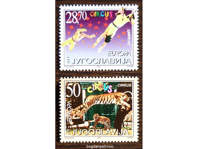 2002.Jugoslavija-Evropa CEPT-cirkus MNH