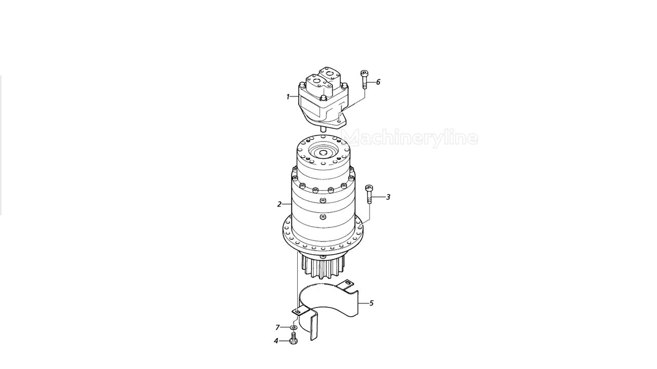 Drehwerk, Przekładnia obrotu rezervni deo za Liebherr LTM 1025, LTF 1030 , LTm 1030, LTM 1035 autodizalice