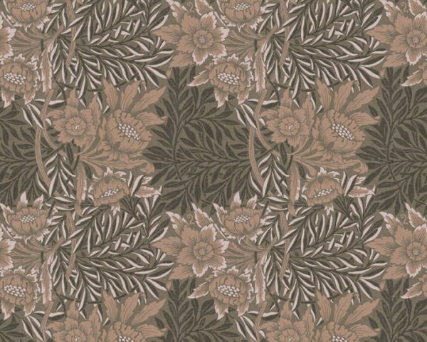 ARCHITECTS PAPER WALLPAPER «BAROQUE, FLORAL, BEIGE, BROWN, CREAM» 390584