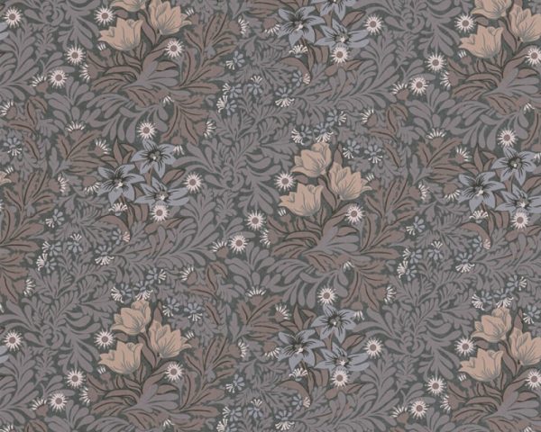 ARCHITECTS PAPER WALLPAPER «BAROQUE, FLORAL, BEIGE, BROWN, GREY» 390573