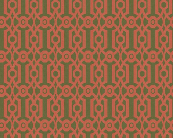 ARCHITECTS PAPER WALLPAPER «BAROQUE, GREEN, RED» 390621