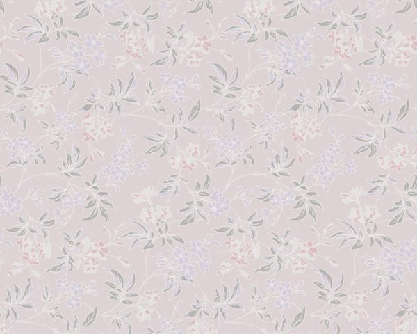 ARCHITECTS PAPER WALLPAPER «COTTAGE, FLORAL, GREY, PINK, PURPLE» 390633