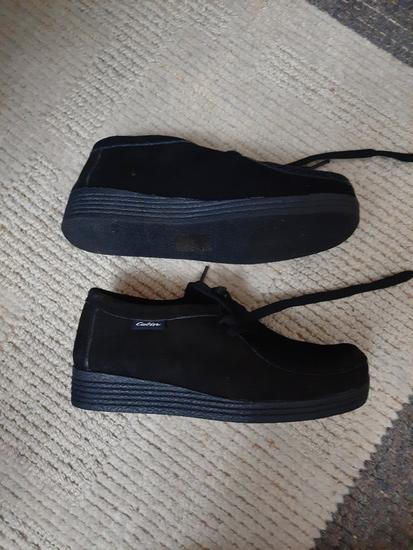 CABIN Sebago kozne crne cipele mokasine