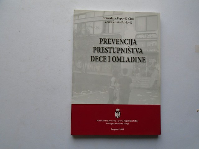 Prevencija prestupništva dece i omladine, B.Popović