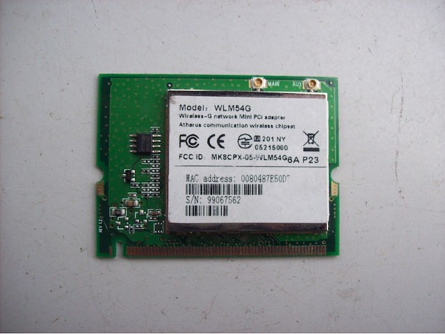 Wireless-G 23DMB Mini pci adapter WLM54G