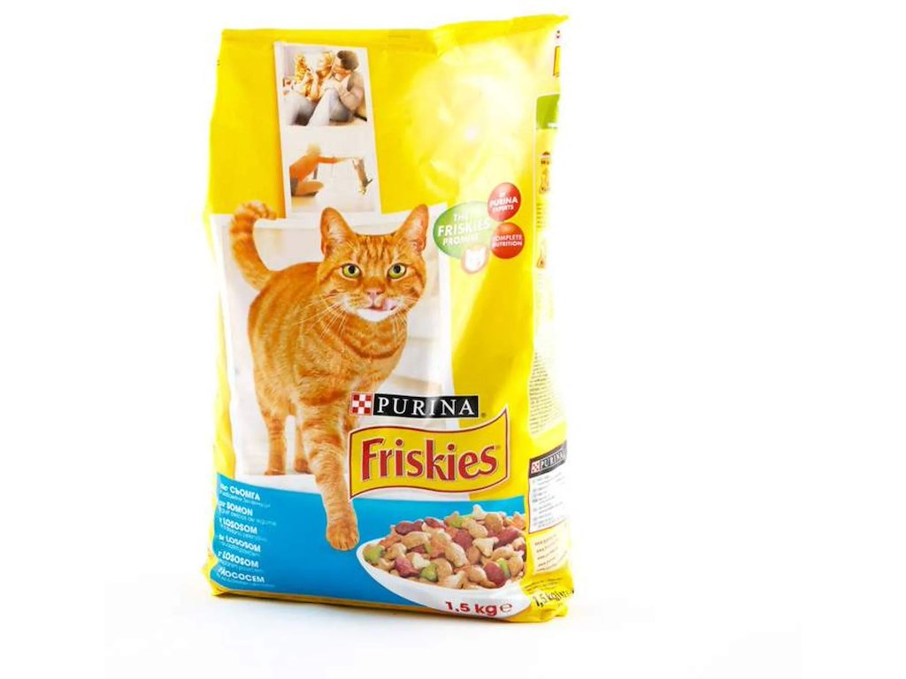 Friskies Hrana za mačke Cat Adult Losos i povrće 1.5kg