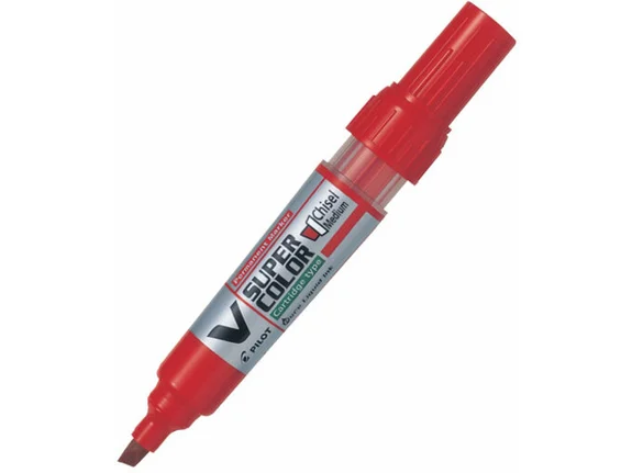 Pilot Marker V Super Color Kosi Vrh Crveni 335715