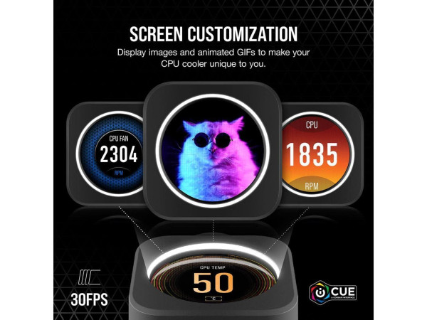 CORSAIR iCUE Elite CPU Cooler LCD Display Upgrade Kit