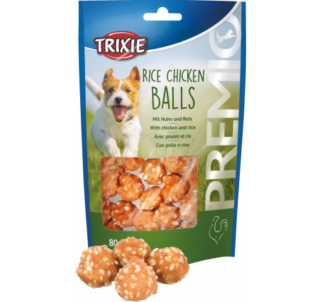 Poslastice za pse Rice Chicken Balls 80g