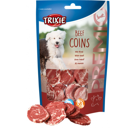 Poslastice za pse Beef Coins 100g