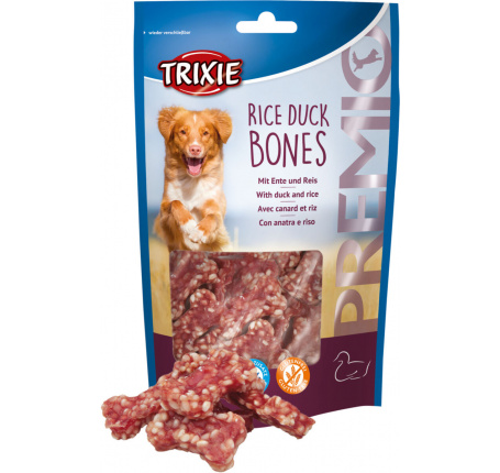 Poslastice za pse Rice Duck Bones 80g