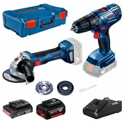 Bosch Set akumulatorskog alata GWS-180 Li + GSB 180-LI 18V, 1 x 4,0 Ah, 1 x 2,0 Ah + XL L-Boxx, 0615990M36