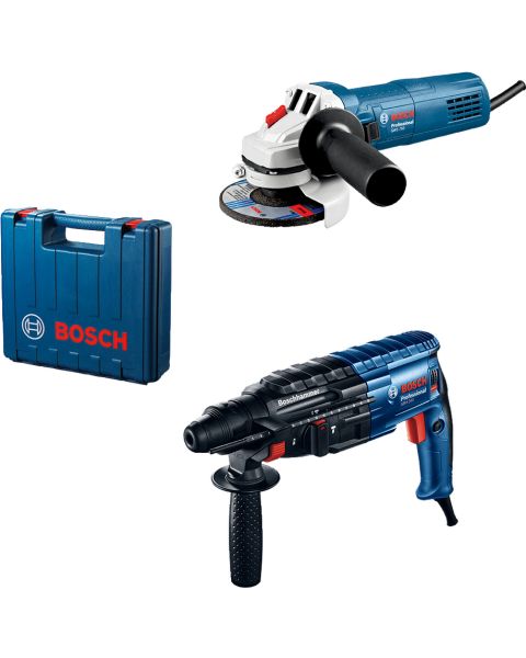 .Bosch Elektro-pneumatski čekić GBH 240 + mala ugaona brusilica GWS 750-125, 0611272122