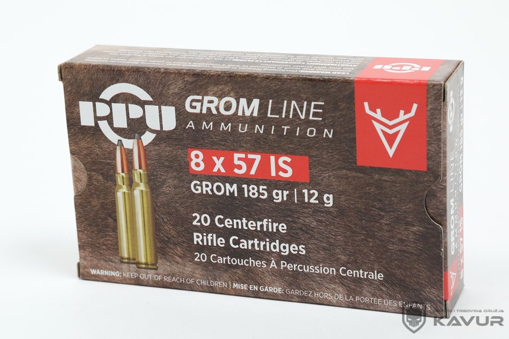 PPU 8×57 IS Grom 185gr./12,0g.