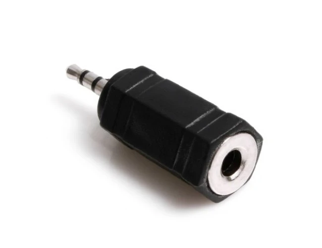 3G (03942) adapter stereo 2.5mm (muški) na 3.5mm (ženski) crni