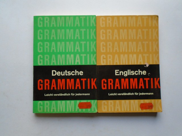 Englische, deutsche grammatik, engleska i nemačka