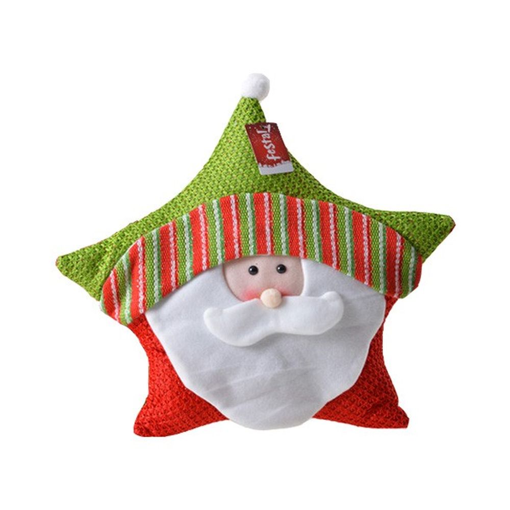 Novogodišnji ukrasni jastuk zvezda Deda Mraz