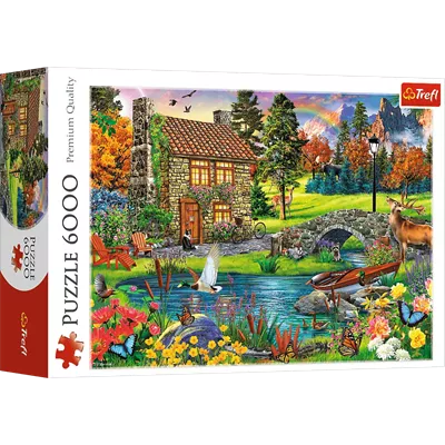 Trefl PUZZLE 6000 COTTAGE IN THE MOUNT 65006