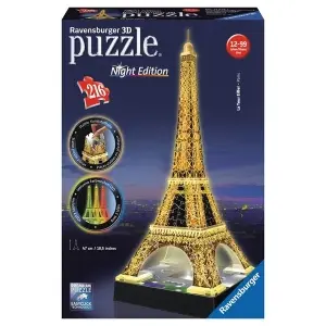 Ravensburger
RAVENSBURGER 3D PUZZLE (SLAGALICE) - AJFELOV TORANJ NOCU (RA12579)