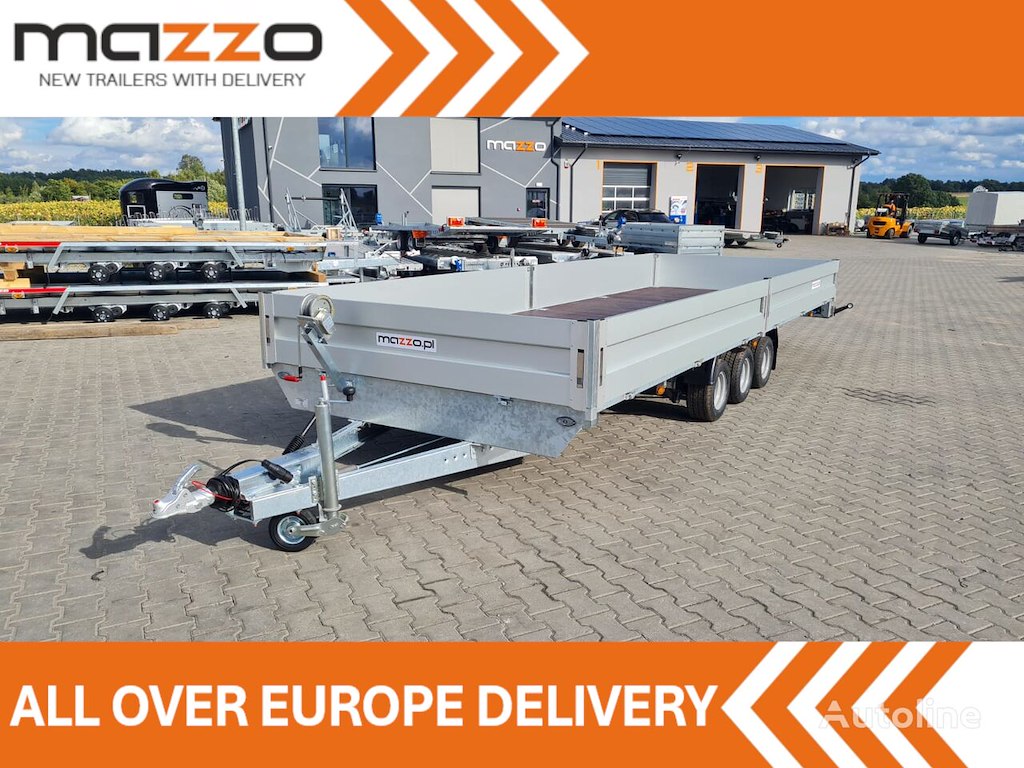 Nova AT602135 600x210cm alu sides! loading ramps! winch! 3500kg prikolica sa ravnom platformom