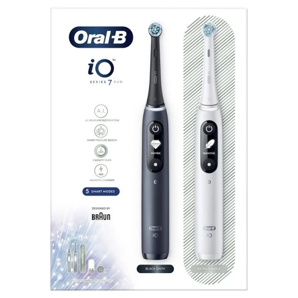 Oral-B iO 7 električna četkica za zube poklon set, Duo pack