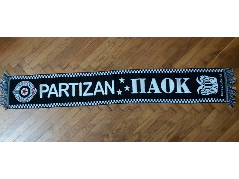 Navijački šal Partizan PAOK Grobari Gate4