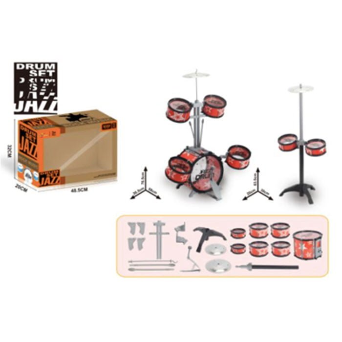 Bubnjevi Jazz drum set red