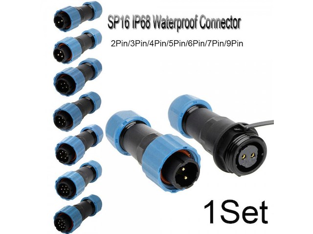 Set vodootpornih konektora SP16 6 pina CC