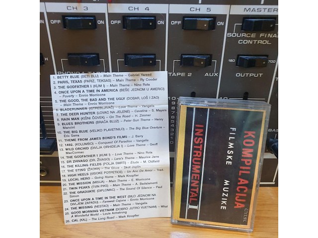 KOMPILACIJA FILMSKE MUZIKE , AUDIO KASETA
