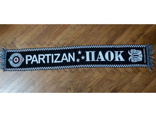 Navijački šal Partizan PAOK Grobari Gate4